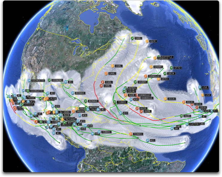View the 2010 Hurricane Season in Google Earth - Watts Up With That?