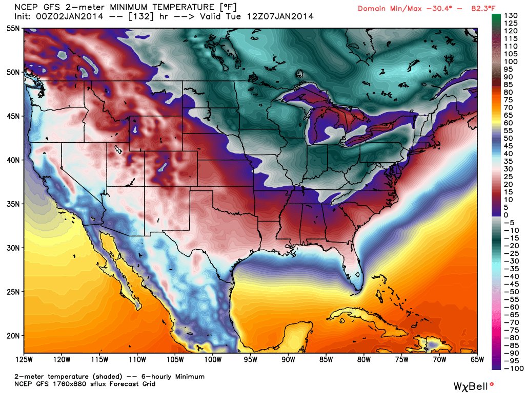 New record low set in the coldest city in the continental USA – much of ...