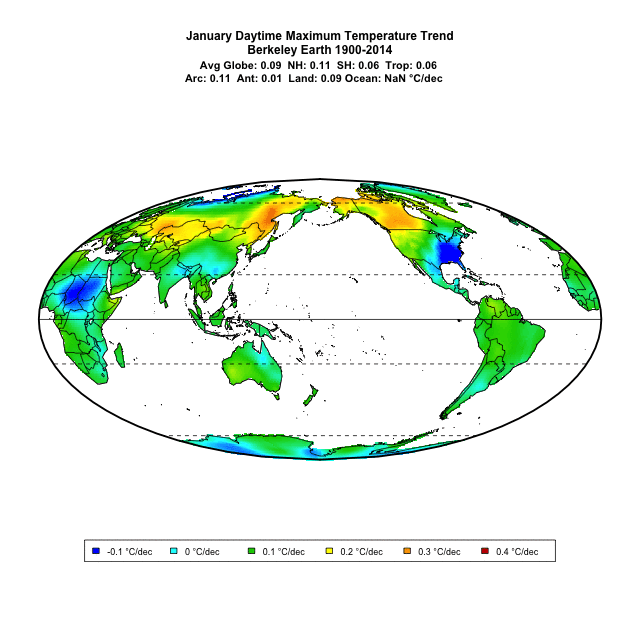Maximum temperature trend animation – Watts Up With That?