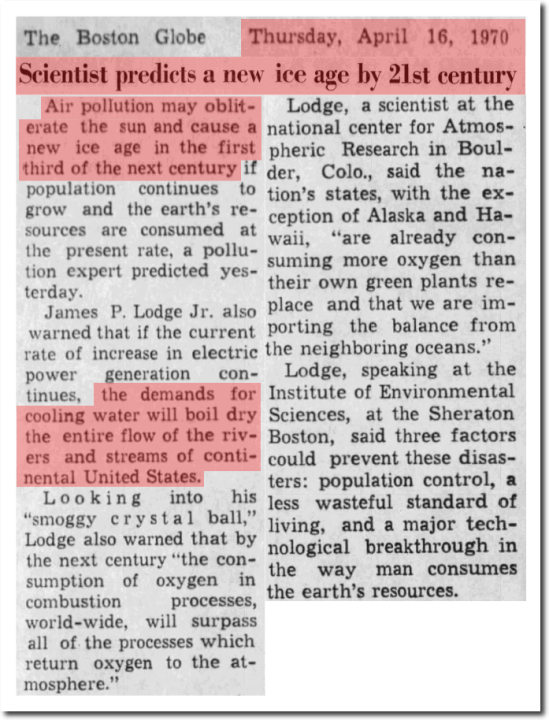 New Ice Age by the 21st Century – Watts Up With That?