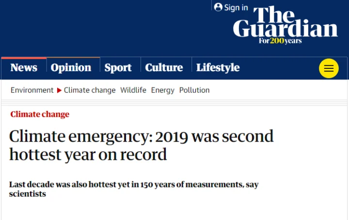 The Global Temperature Record Says We Are in a ‘Climate Emergency ...