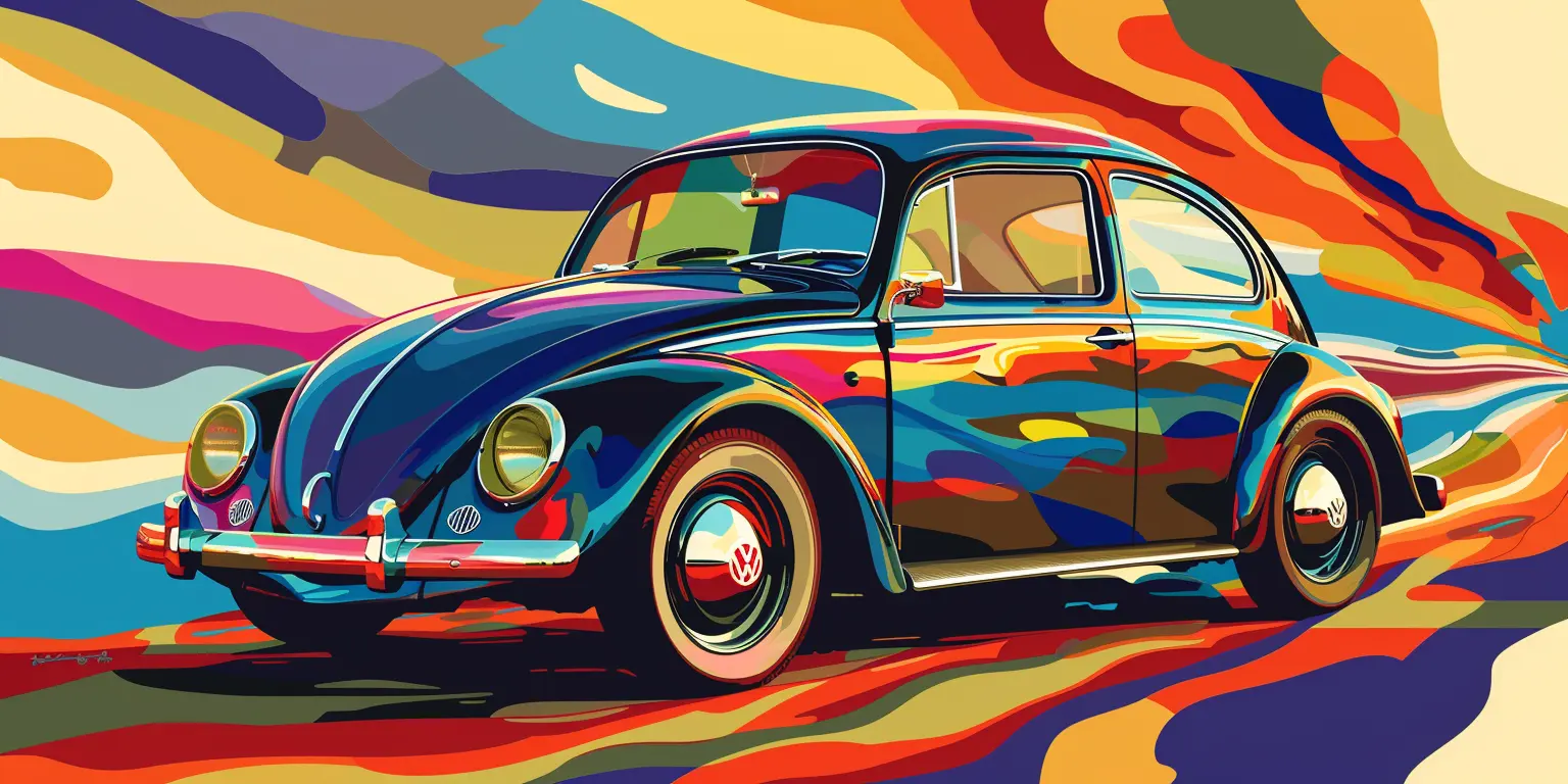 charlesrotter_Modern_Volkswagen_automobiles_in_the_style_of_60s_posters ...