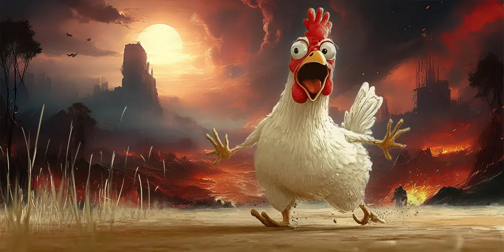 charlesrotter_headless_cartoon_chicken_running_in_panic_midjourney copy ...